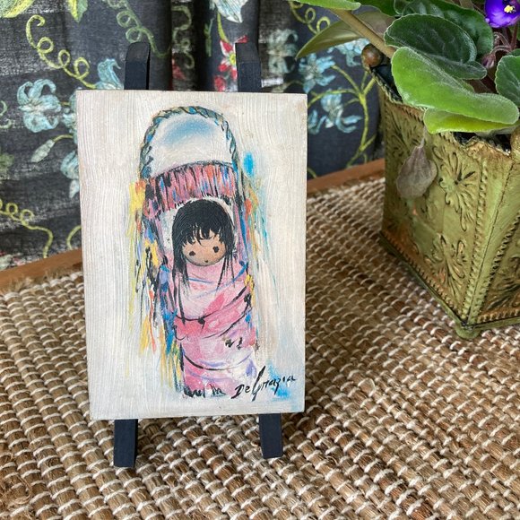 Ted De Grazia, artist | Art | Three Ted De Grazia Pink Papoose Prints ...